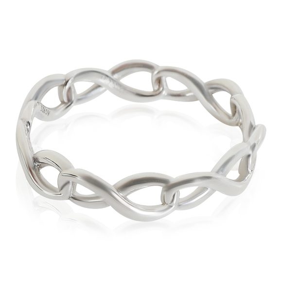 Tiffany & Co. | Bags | Tiffany Co Narrow Infinity Band In Sterling ...